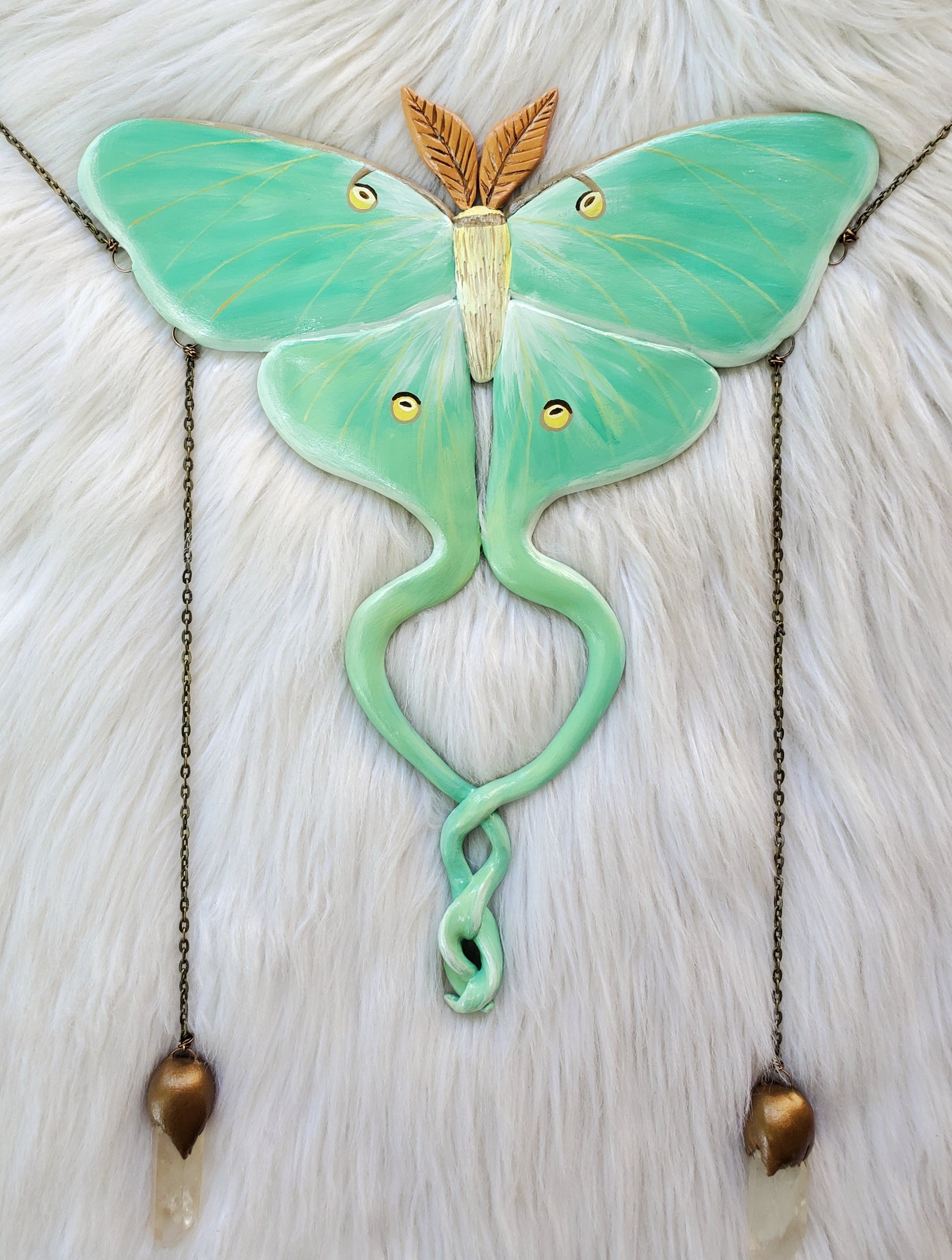 Luna Moth Crystal Wall Hanging – Mystic Earth