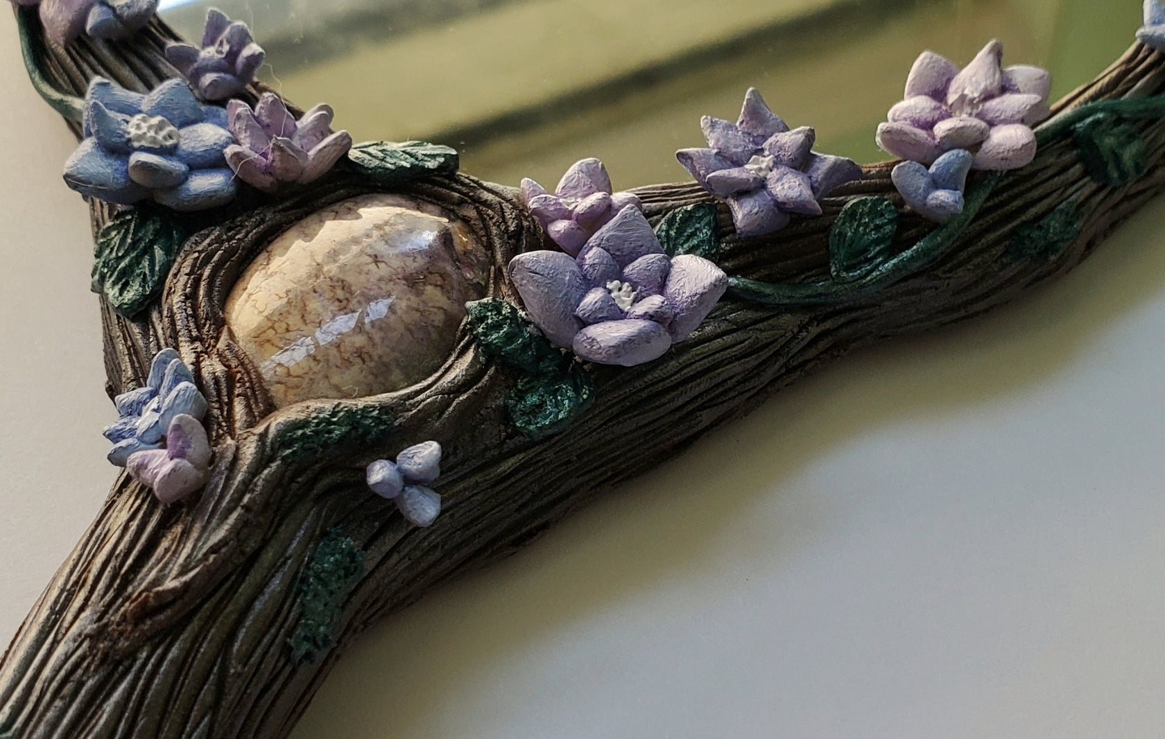 Lepidolite Crystal Magic Mirror (Sculpture) – Mystic Earth