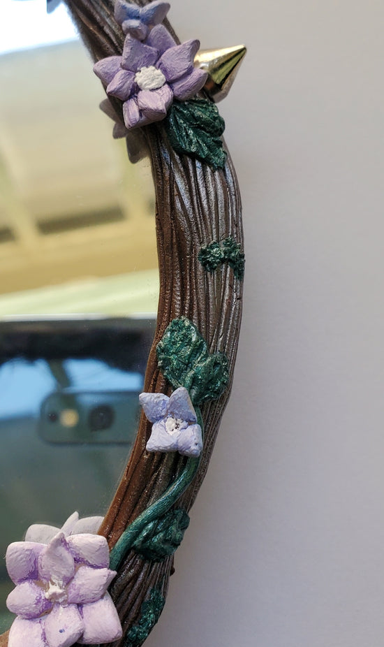 Lepidolite Crystal Magic Mirror (Sculpture) – Mystic Earth