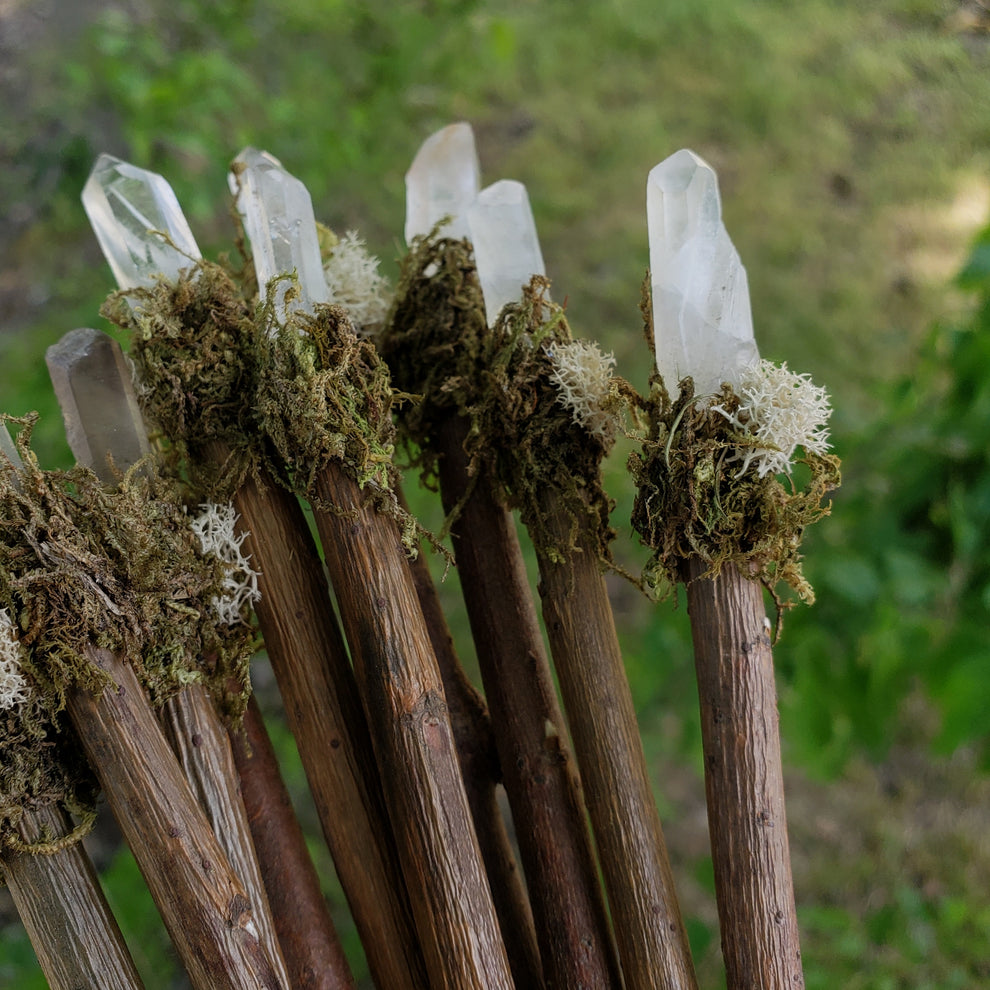 Crystal Apple Wood Wands – Mystic Earth
